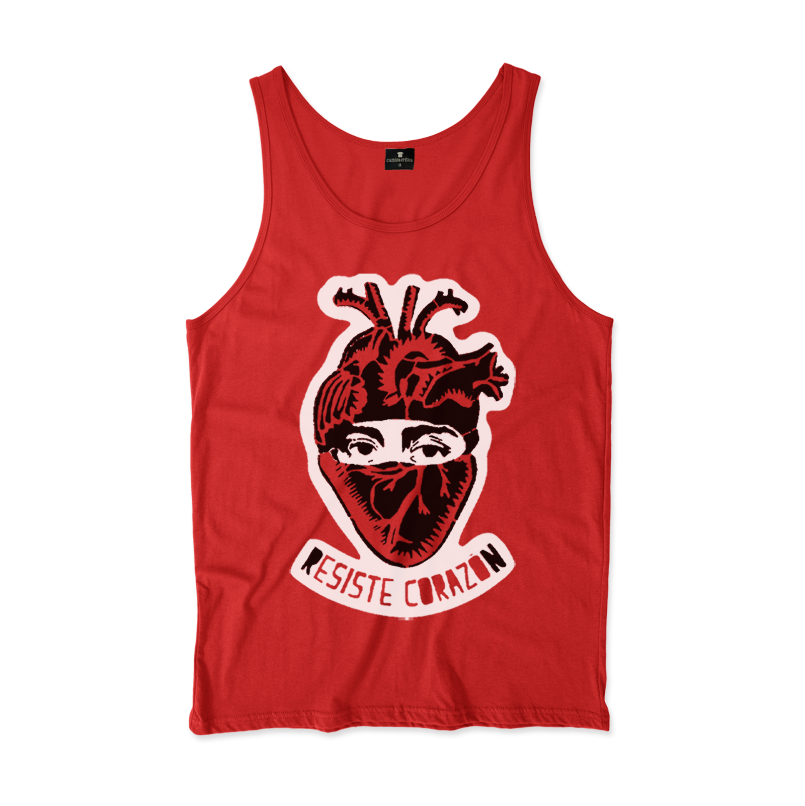 Camiseta Regata Resiste Corazon – Camisa Crítica